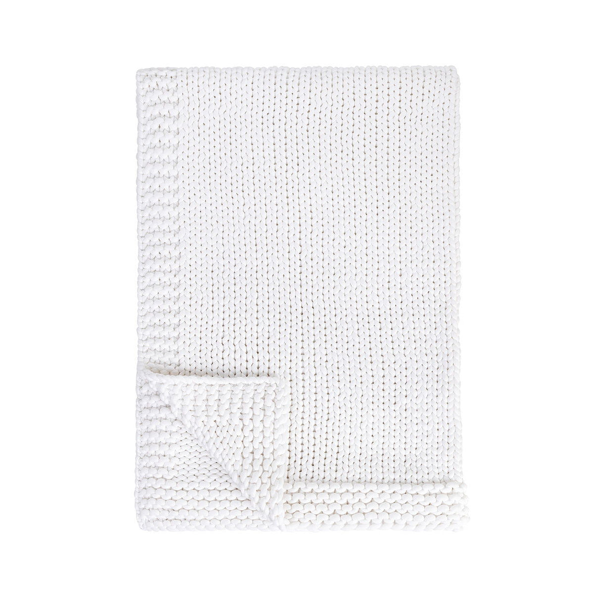 Dyne - 50" x 70" Throw - White — Abe Krasne Home Furnishings